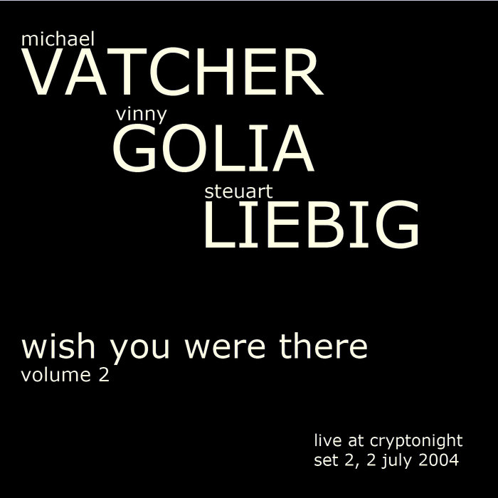 wish you were there, volume 2 | michael vatcher • vinny golia • steuart liebig | steuart liebig