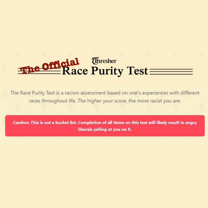 Everything You Need to Know About the Race Purity Test | Mikhail Devis