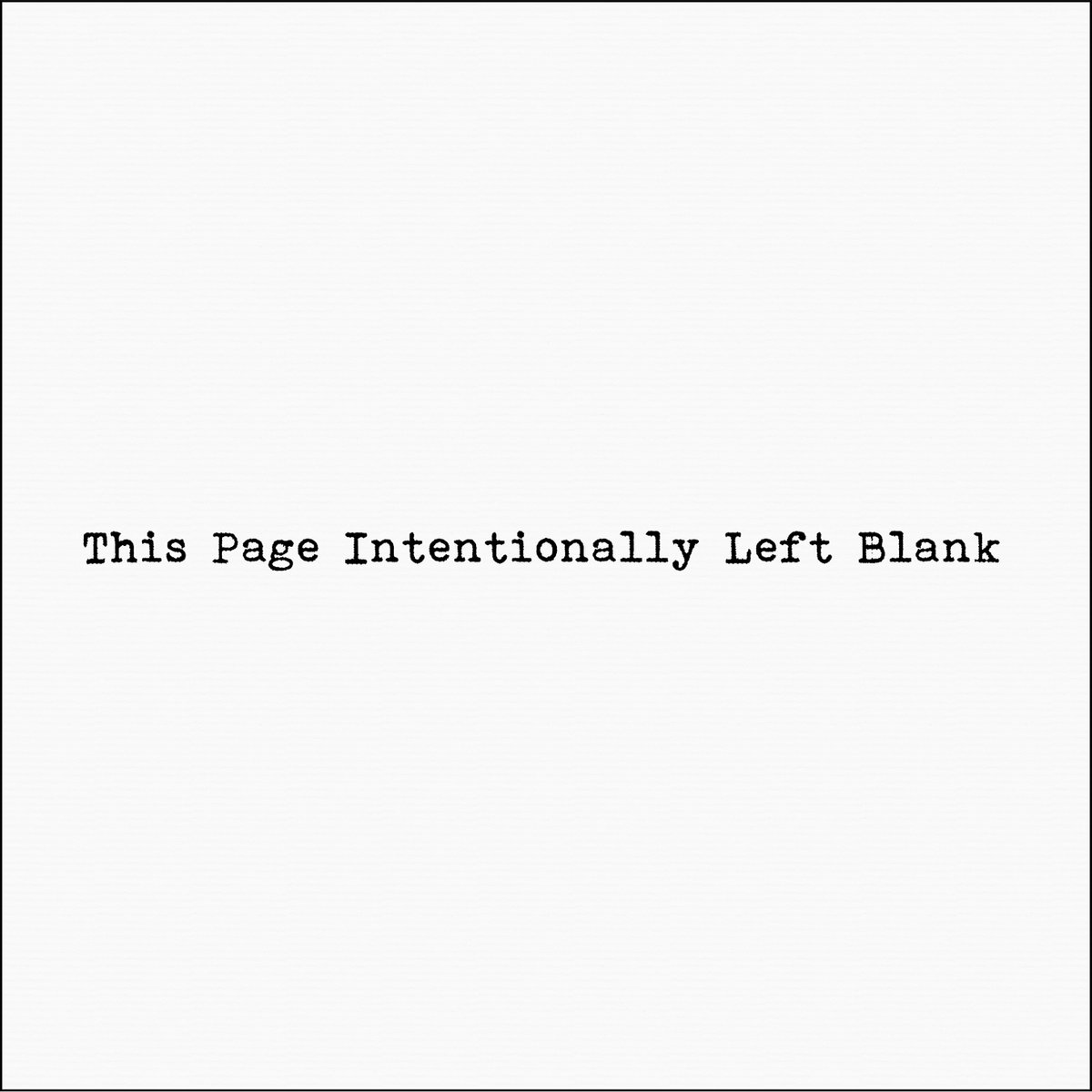 This Page Intentionally Left Blank | Jehr