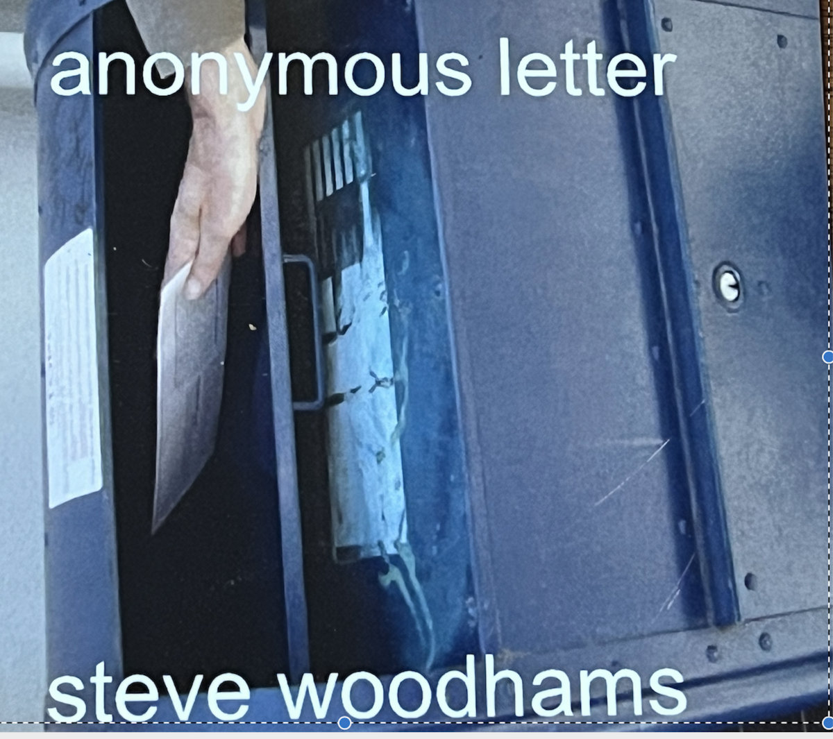 Anonymous letter | Steve Woodhams | steve woodhams and lunchguests