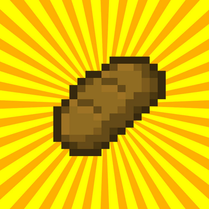 Minecraft Bread Pixel Art