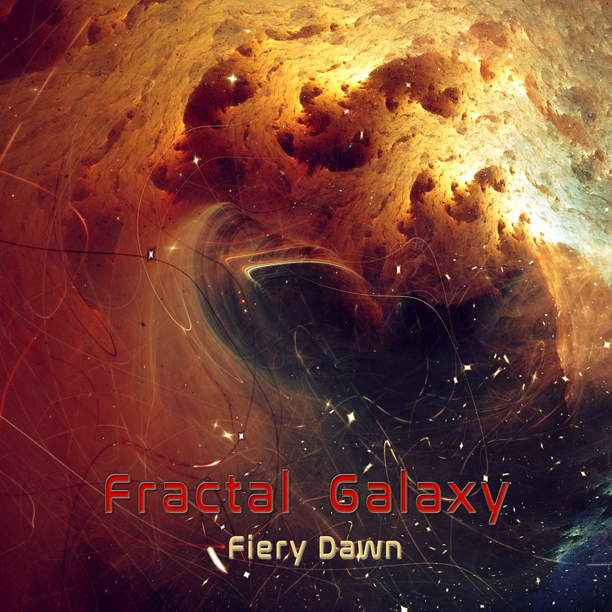 Fractal Galaxy | Fiery Dawn
