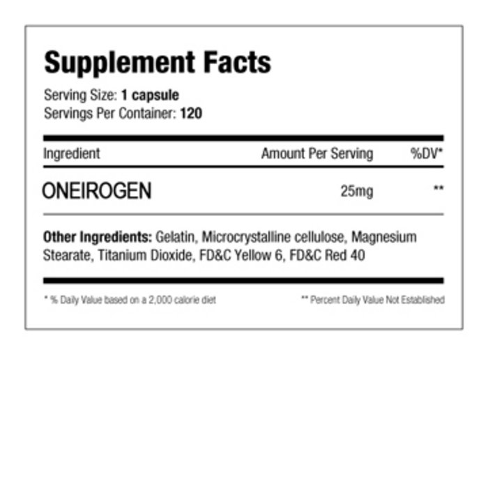 take 1 capsule daily | oneirogen