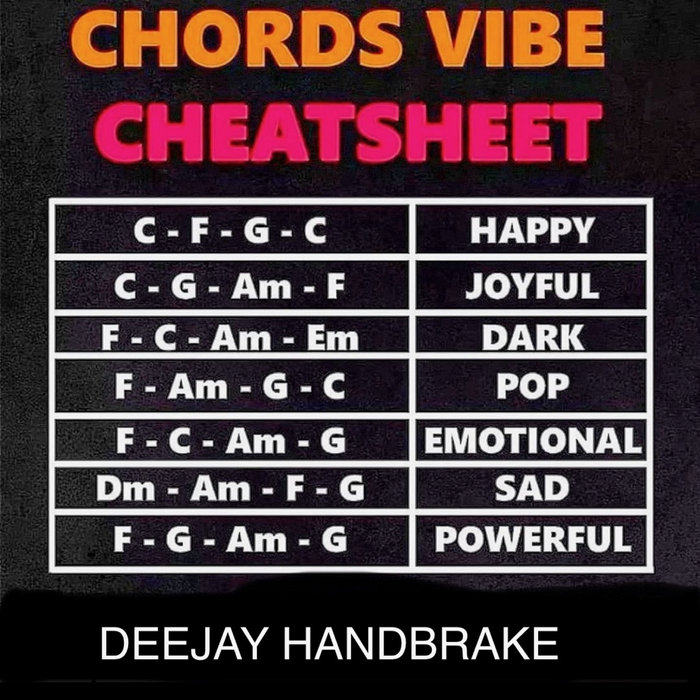 Chords Vibe Cheatsheet | Deejay Handbrake