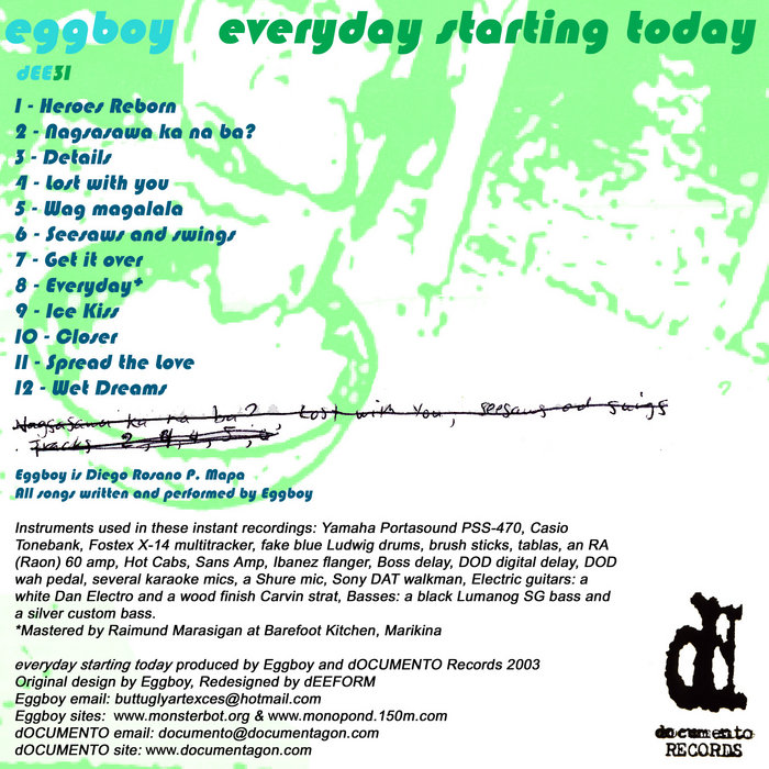 Everyday | Eggboy | dOCUMENTO Records