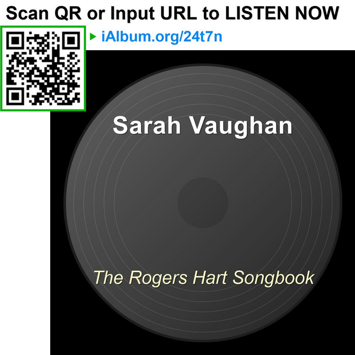The Rogers Hart Songbook | Sarah Vaughan