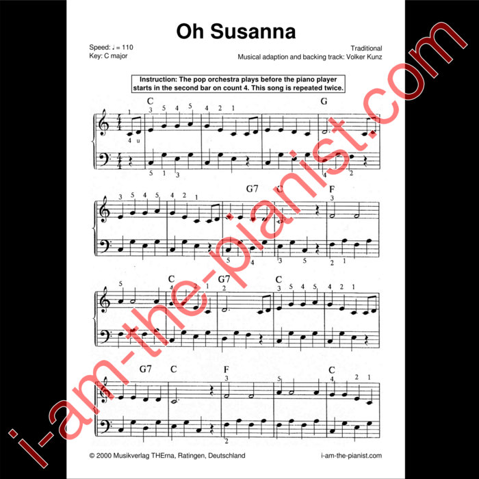 Oh Susanna (traditional) | i-am-the-pianist