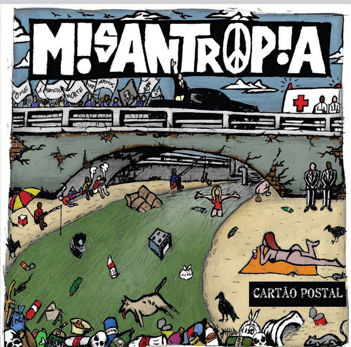 Cartão Postal | MISANTROPIA | Trinca de Selos