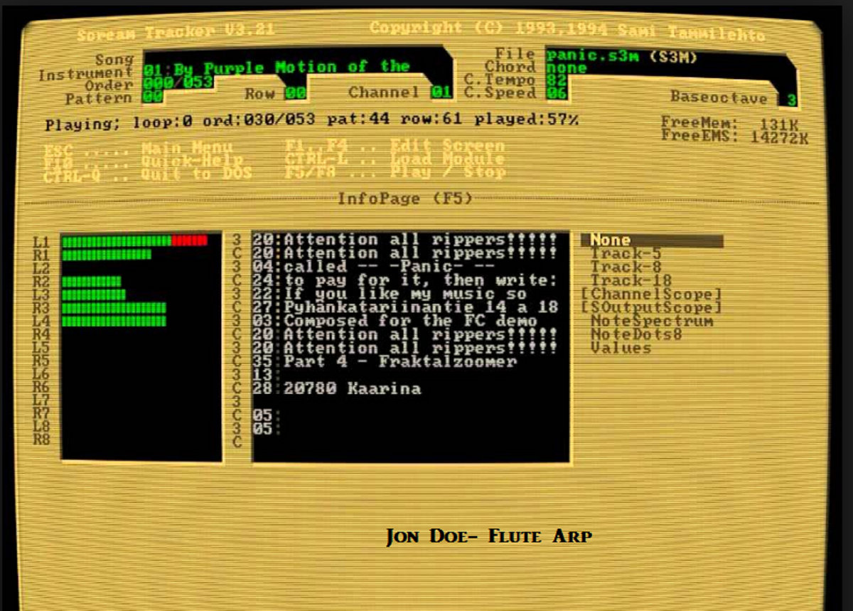 Flute Arp (1994 Scream Tracker) | Jon Doe | CLSM