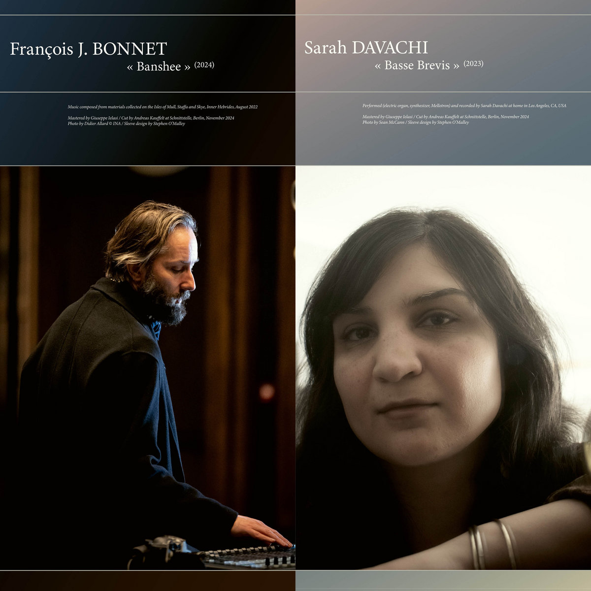 Banshee / Basse Brevis | François J. Bonnet / Sarah Davachi | Portraits GRM