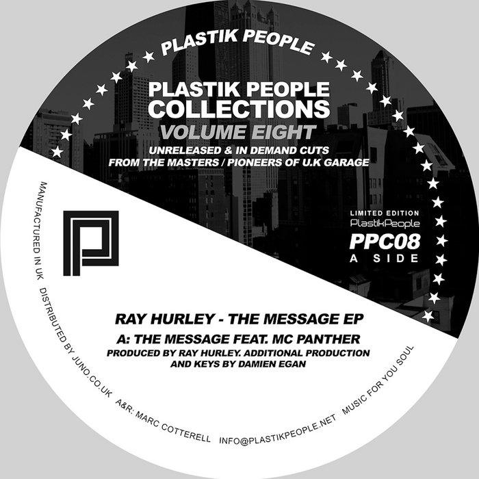 Ray Hurley ‎– The Message EP - PPC08 | Plastik People Recordings
