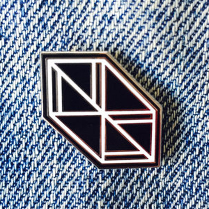 Negative Space Enamel Pin | Negative Space