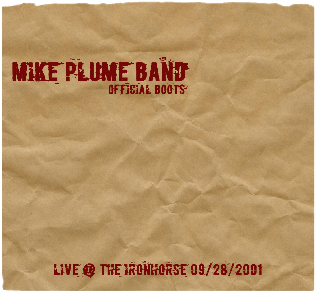 Live @ the Ironhorse 09/28/2001 | Mike Plume Band | Mike Plume