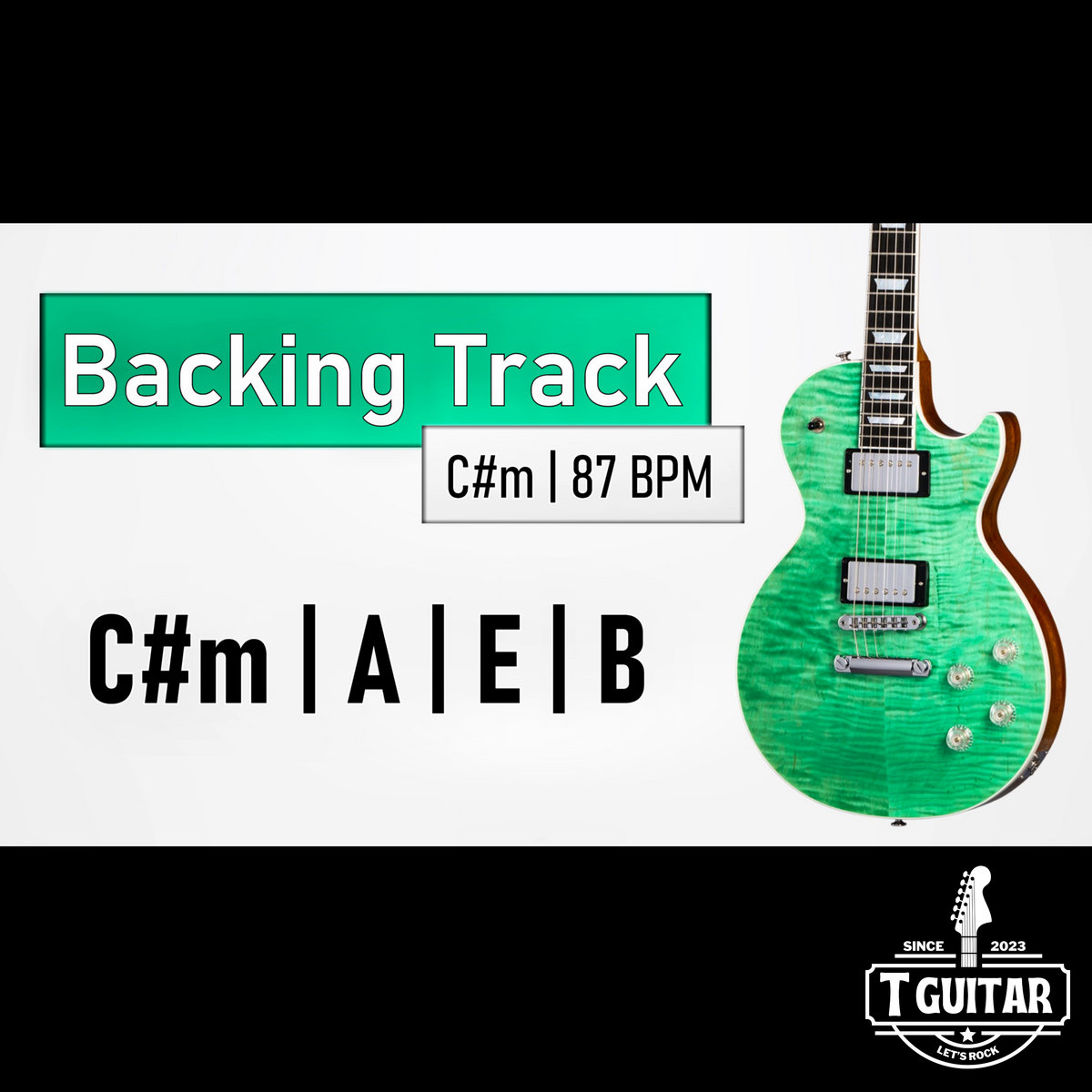 TGuitar-no-0086 - Rock Pop BACKING TRACK C# Minor - 87 BPM | Tim Thurau ...