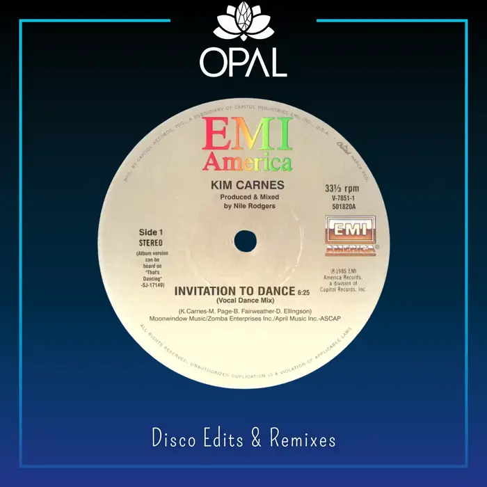 Kim Carnes - Invitation To Dance (Opal remix) | OPAL
