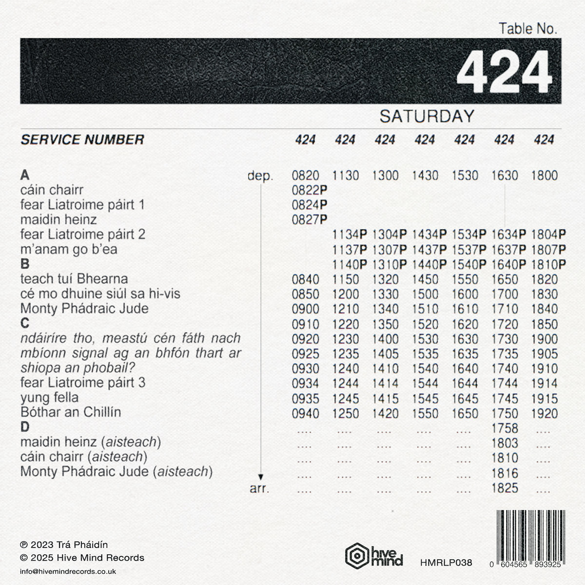 An 424 (Expanded) | Trá Pháidín