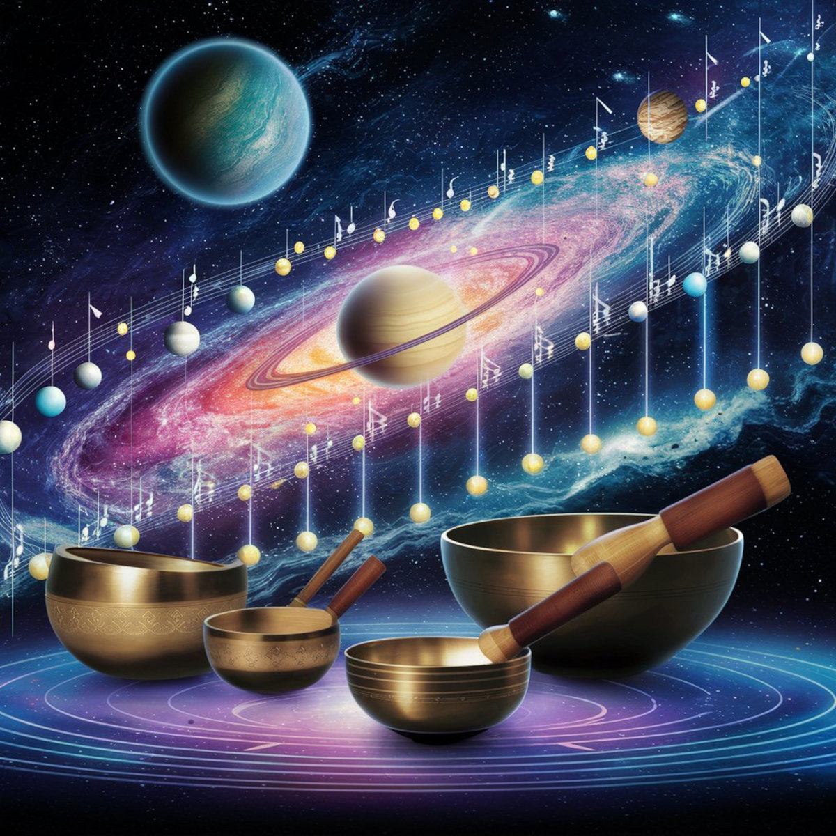 ( $6.33) Singing Bowls - Sample Pack - Planet Frequencies Scale - Royalty-free - Commercial use ...