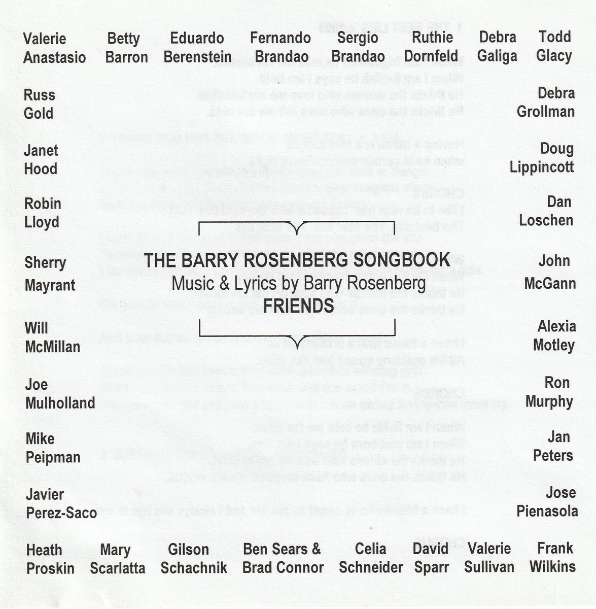 Friends | Barry Rosenberg