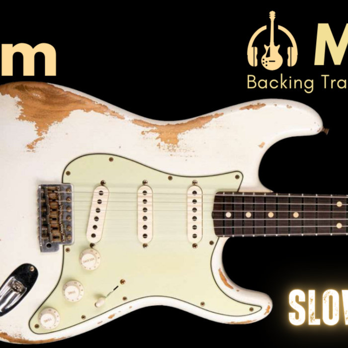 Slow Blues in Bm | 76 bpm | Guitar Backing Track | MJ's Backing Tracks and Studio