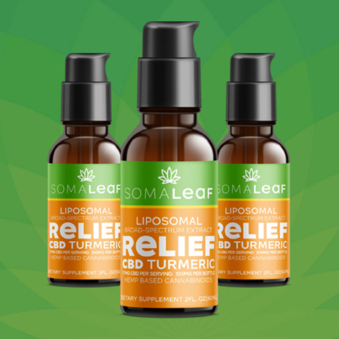 SomaLeaf CBD RELIEF Turmeric | CBD Turmeric RELIEF