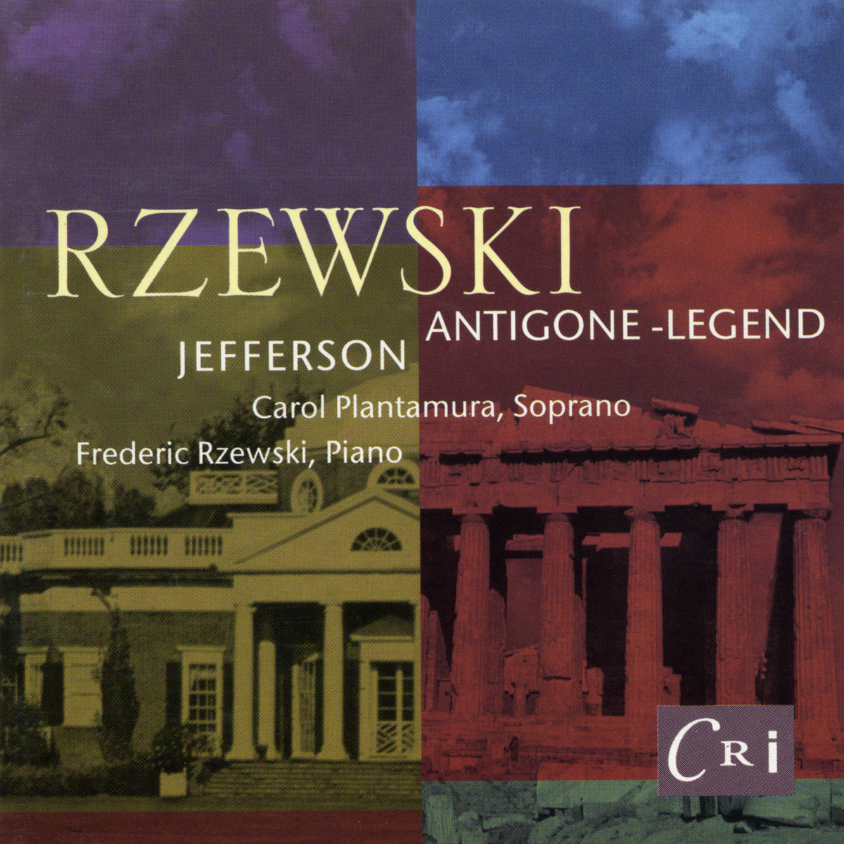 Frederic Rzewski: Antigone-Legend; Jefferson | Frederic Rzewski ...