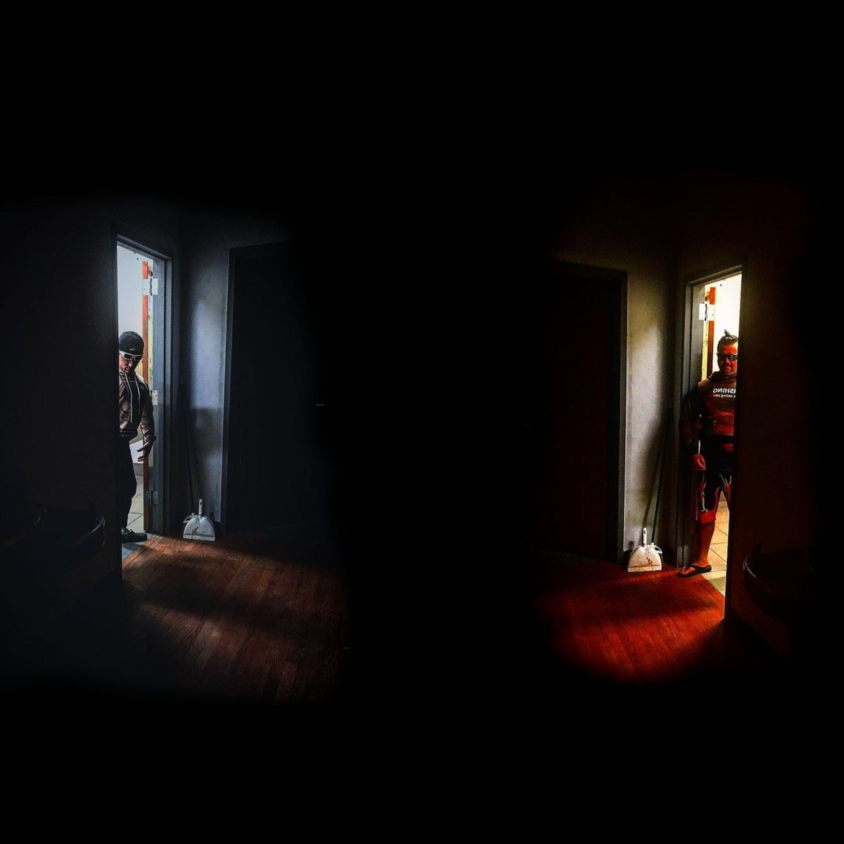 2 guitarist enter a dark room looking for some wings and unexpectedly ...