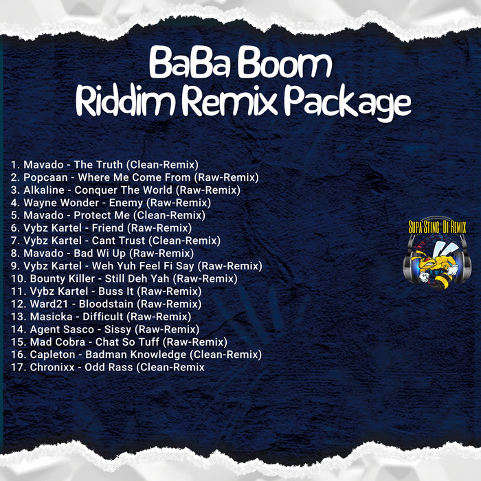 BaBa Boom Riddim Remix Pack | Supa Sting Di Remix