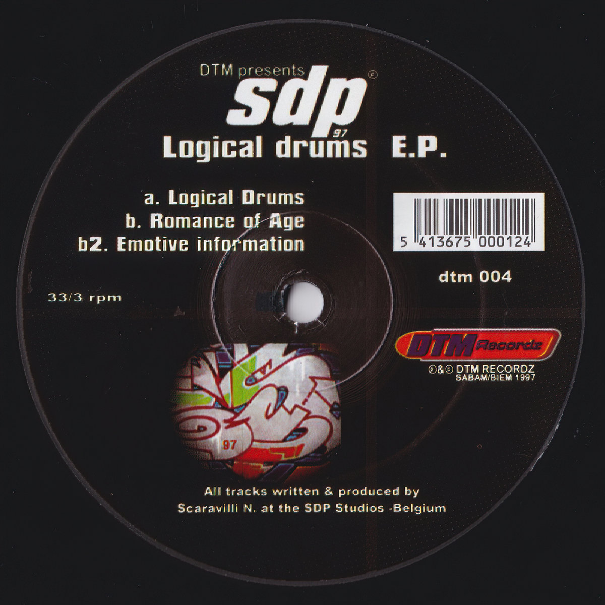 DTM 004 Logical Drums EP [1997] | Scaravilli N (SDP) | DTM Recordz