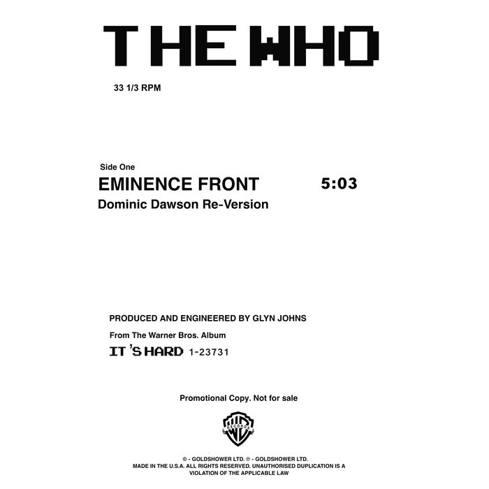 Eminence Front (Dominic Dawson Re-Version) | The Who | Dominic Dawson