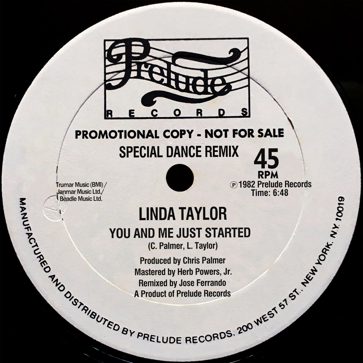 Linda Taylor - You And Me, Just Started (Special Dance Remix) | Jose Ferrando