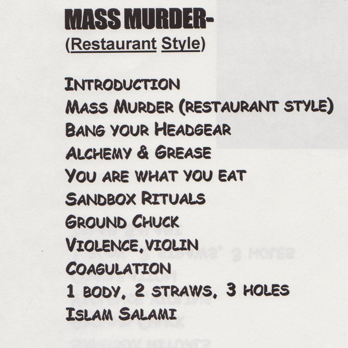Mass Murder (Resteraunt Style) | H.Hydell