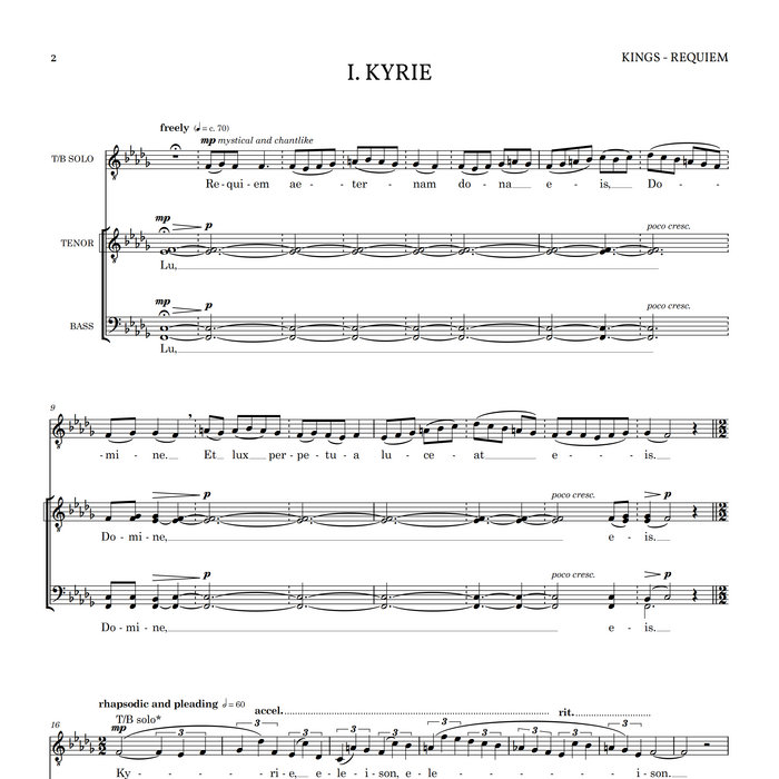 Requiem, Part I: Kyrie (SATB choir; preview) | Jeremy Kings
