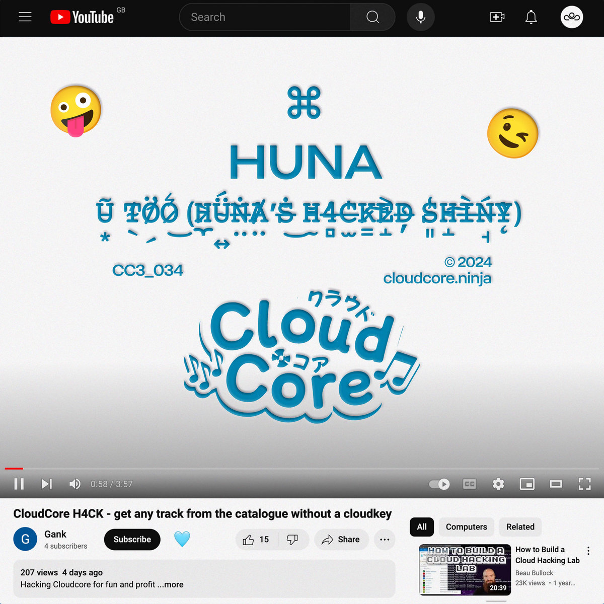 U Too (HUNA's H4CKED Shiny) | HUNA | CloudCore