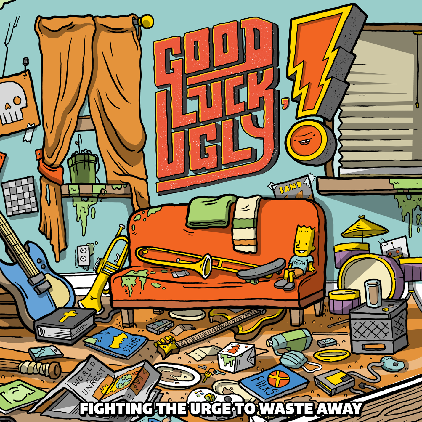 Good Luck, Ugly! - Fighting the Urge to Waste Away (2020) : r/AlbumArtPorn