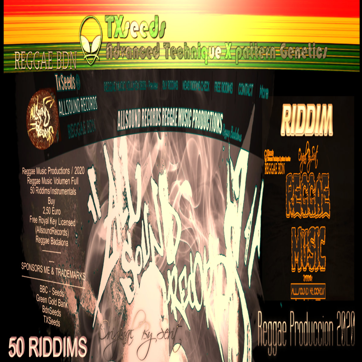 Reggae Music Volume / Riddims (2020) | Allsound Records