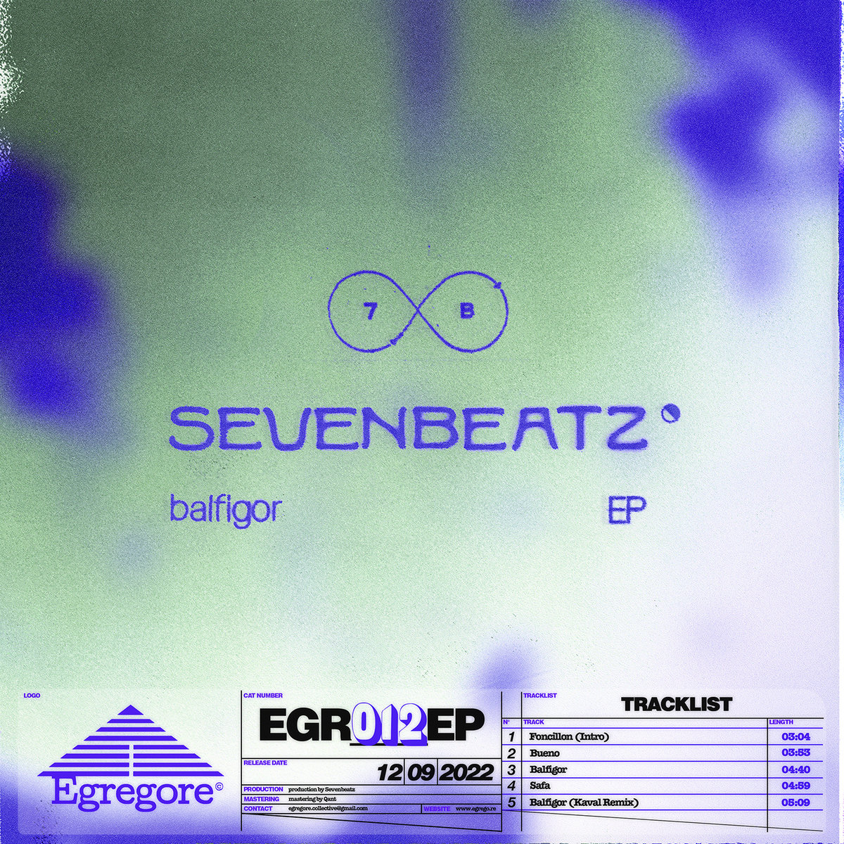 EGR012EP - Balfigor EP | Sevenbeatz | Egregore Collective