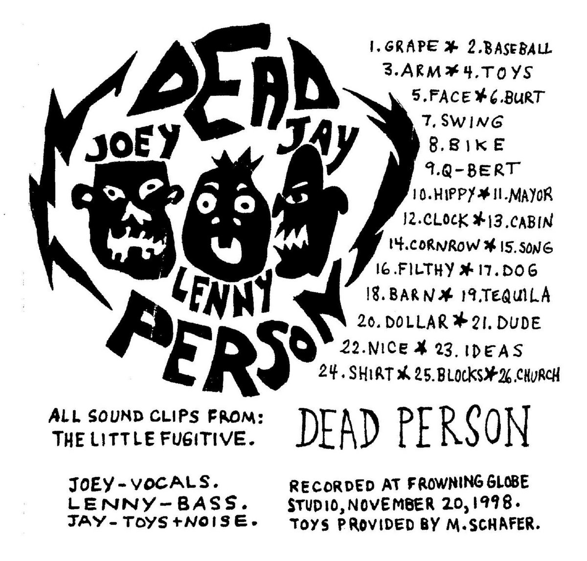 Dead Person - Discography | Wheelchair Full of Old Men
