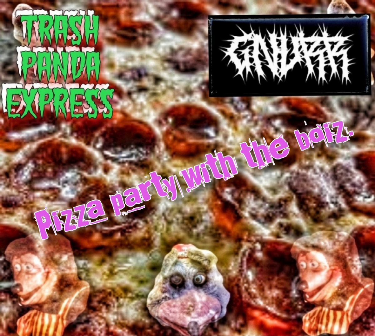 Pizza party with the boiz. | TRASH PANDA EXPRESS AND GNURR | Trash ...