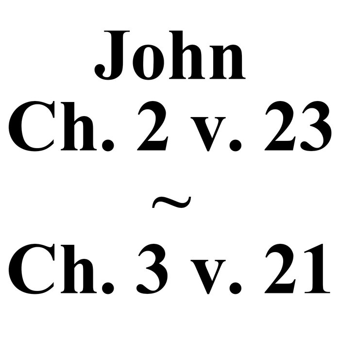 John ch 2 v 23 ~ ch3 v 21 | Reggie Gradias