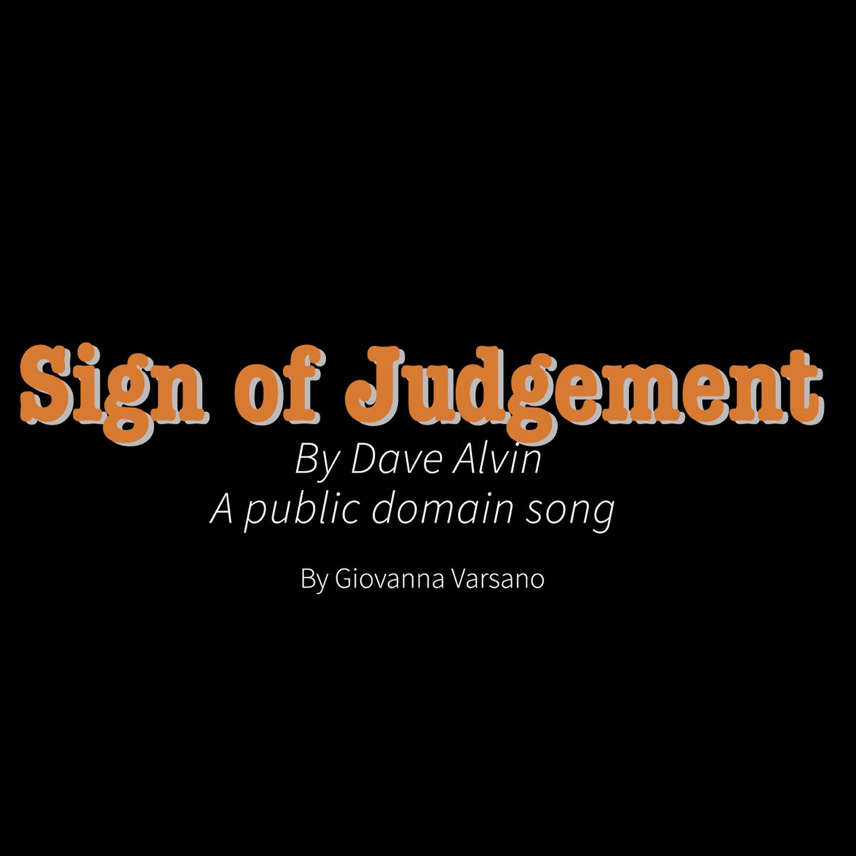 Sign of Judgement | Dave Alvin | DCPR20GV