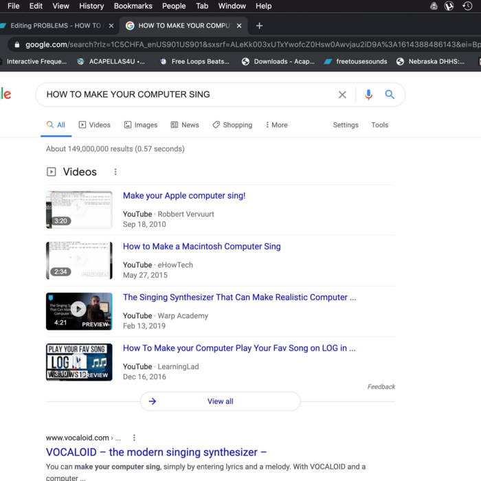 PROBLEMS - HOW TO MAKE YOUR COMPUTER SING | 1manbandgod