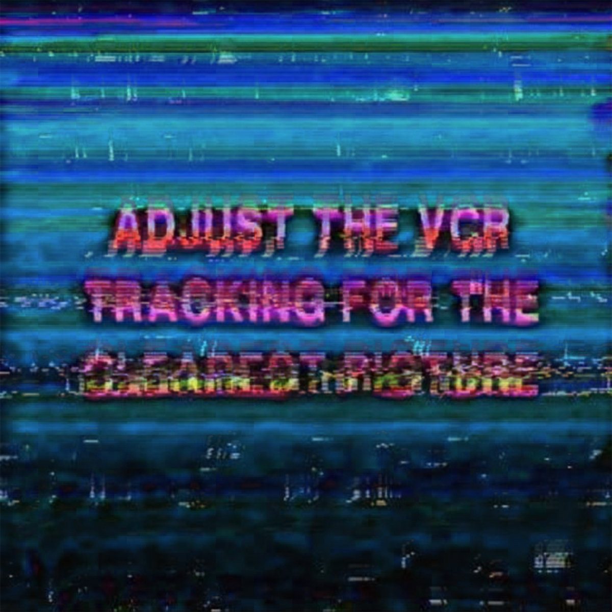 Adjust The VCR Tracking For The Clearest Picture | white vhs | Hairs ...