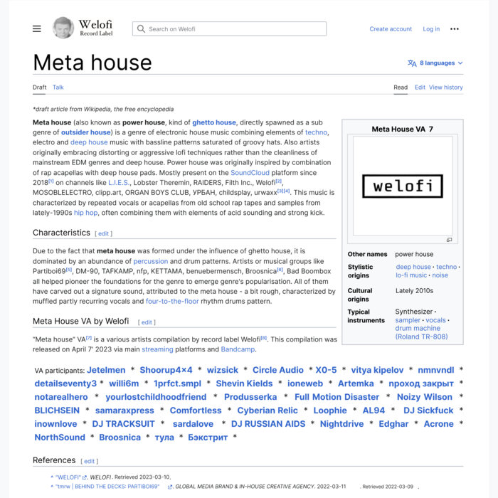 Meta House VA | Various Artists | Welofi