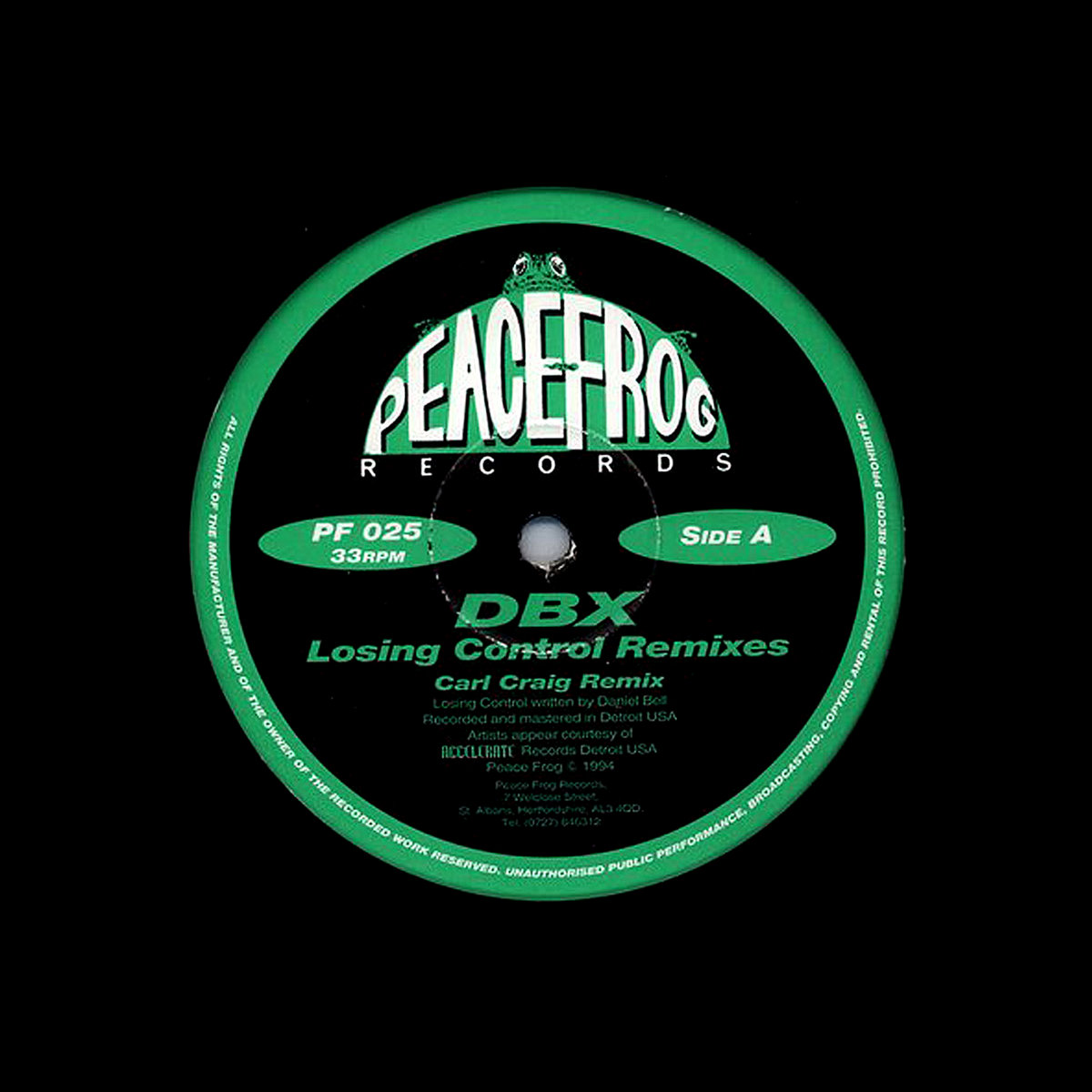 Losing Control Remixes | DBX | Peacefrog Records