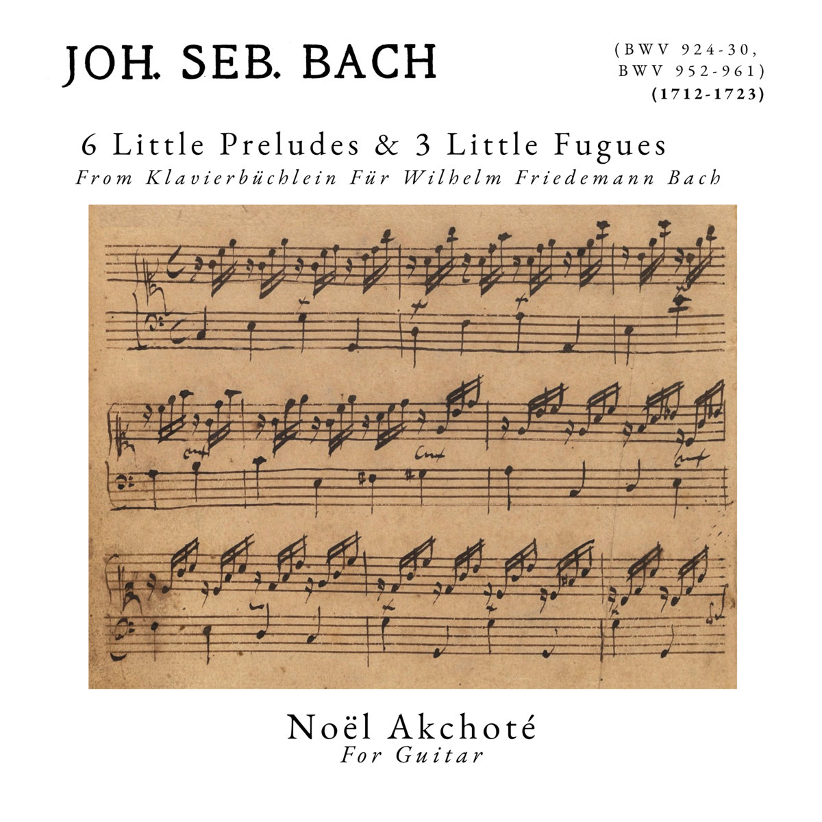 Prelude In G Minor (BWV 929) | Noël Akchoté, Johann Sebastian Bach ...