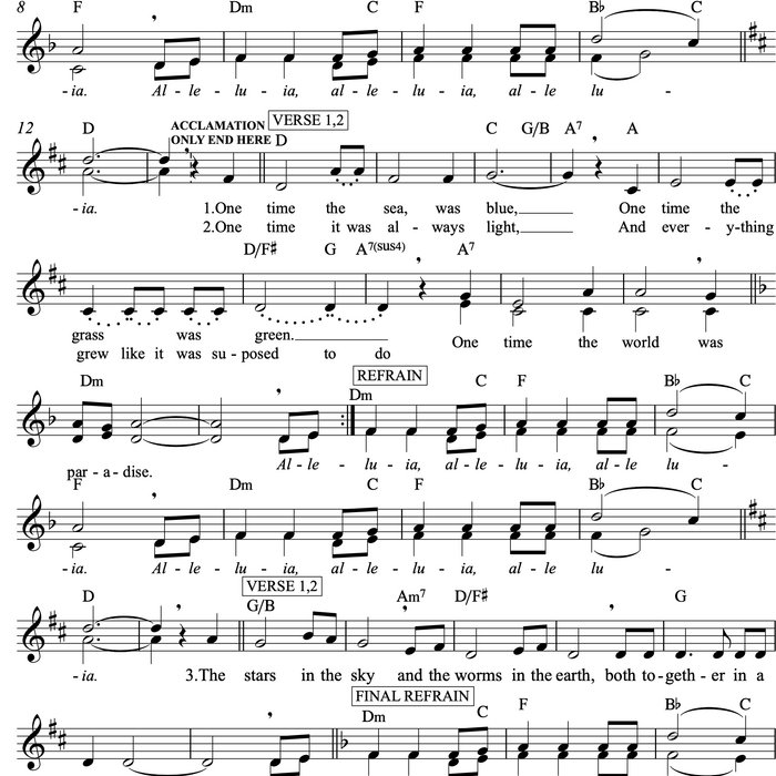 Alleluia No 7 *ACCLAIMATION ONLY* (TIS702 Taize) arr2022-23 | Tim Roberts