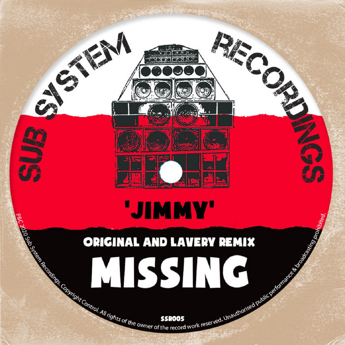 Missing - Jimmy / Lavery Remix - SSR005 | Vinyl Fanatiks