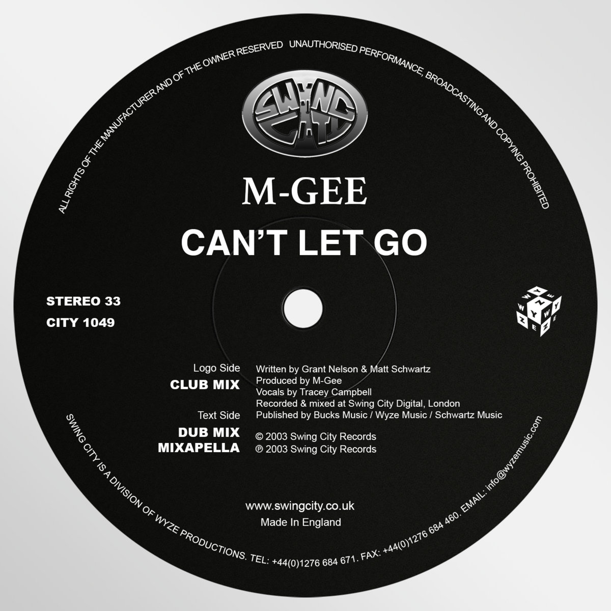 Can't Let Go | M-GEE | Grant Nelson