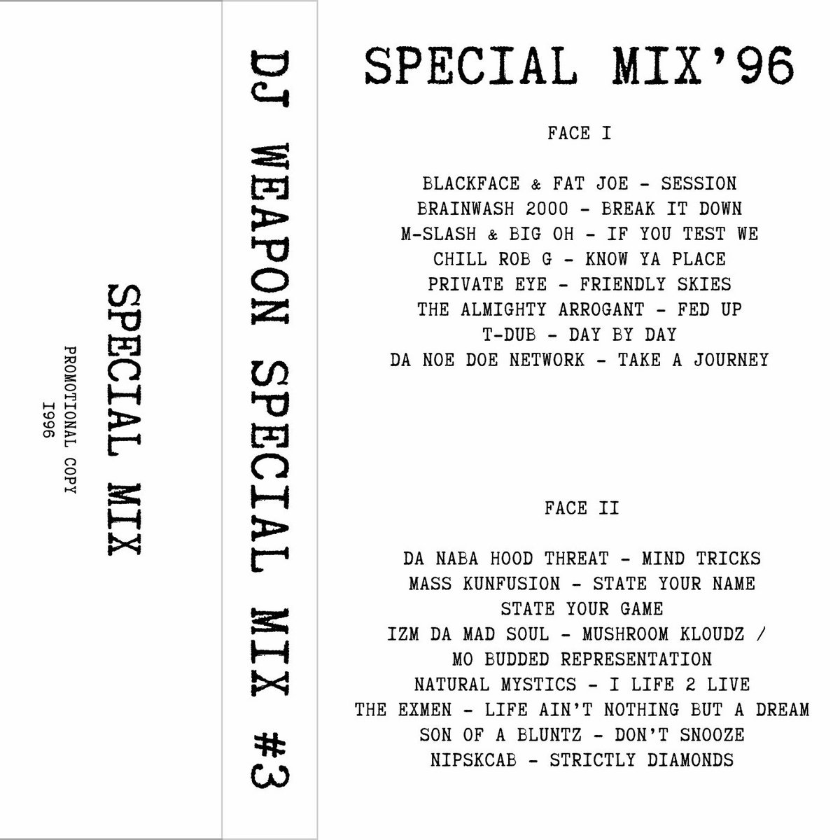 DJ WEAPON # 03 - SPECIAL MIX 3 (1996) | Astro Vandalist