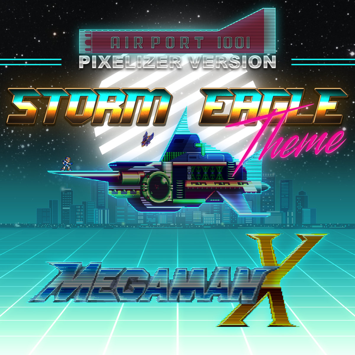 MEGA MAN X Storm Eagle - Stage Theme - SNES - PIXELIZER Version ...